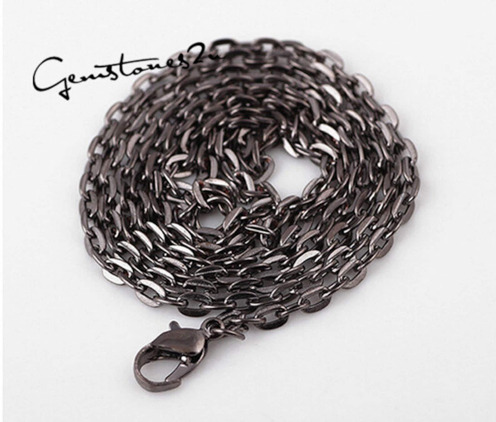 24 Inch 3x4.5mm 0 Shape Cross Link Chains24 Inch Crafting | Etsy