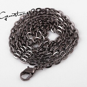 24 Inch 3x4.5mm 0 Shape Cross Link Chains24 Inch Crafting - Etsy