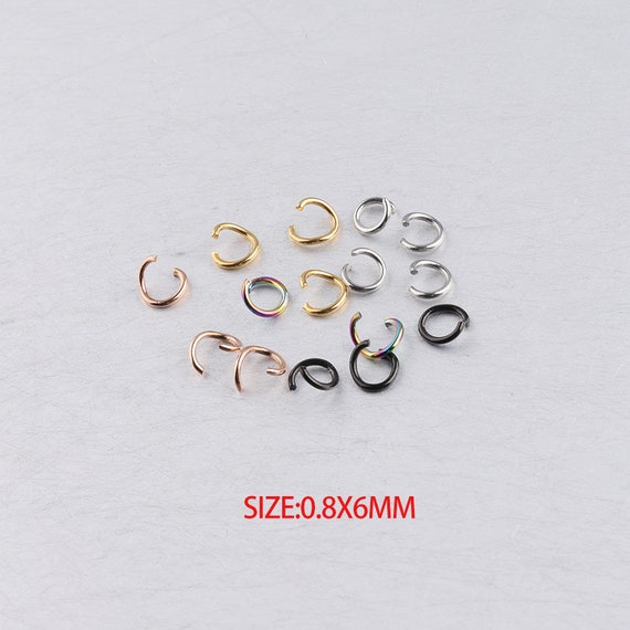 100pcs 6x0.8mm Stainless Steel Jump Rings Open Jump Ring - Etsy