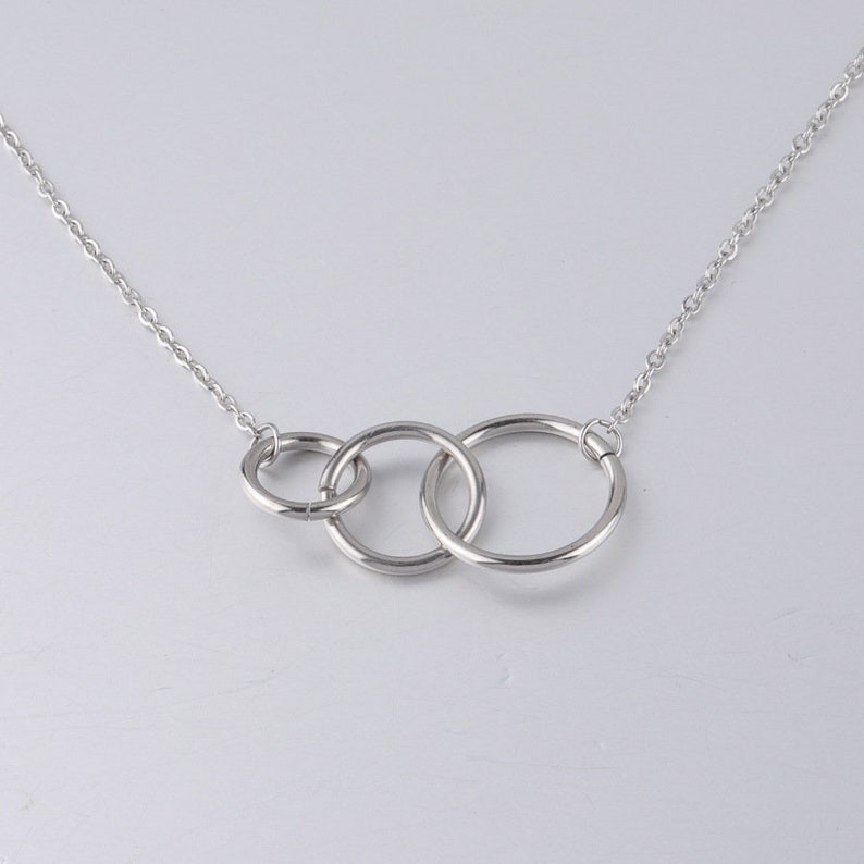 2pcs 48cm Polished Stainless Three-ring Size Circle Pendant - Etsy