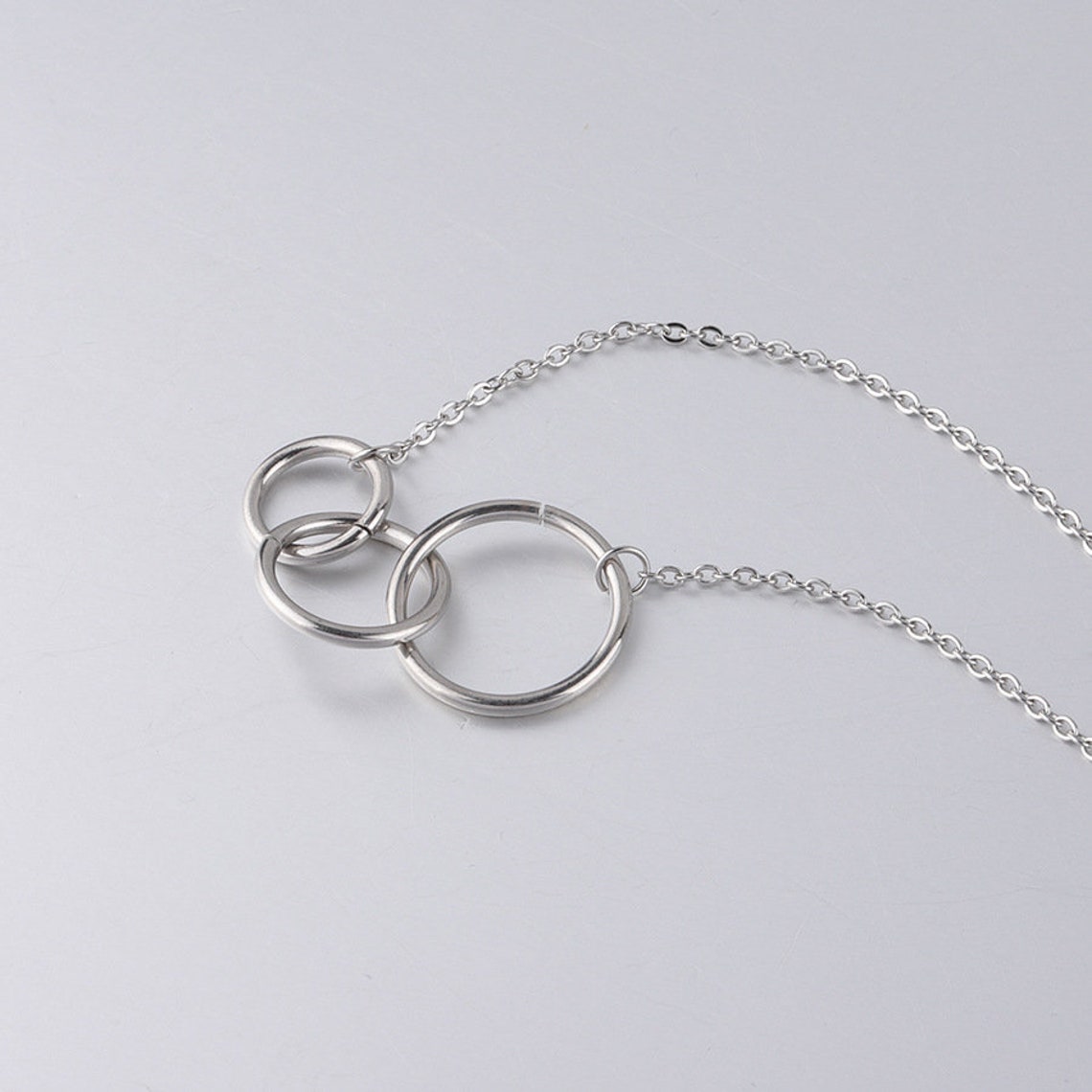 2pcs 48cm Polished Stainless Three-ring Size Circle Pendant - Etsy
