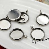 50pcs Stainless Steel Bezel Blanks Bezel Tray Setting Round - Etsy
