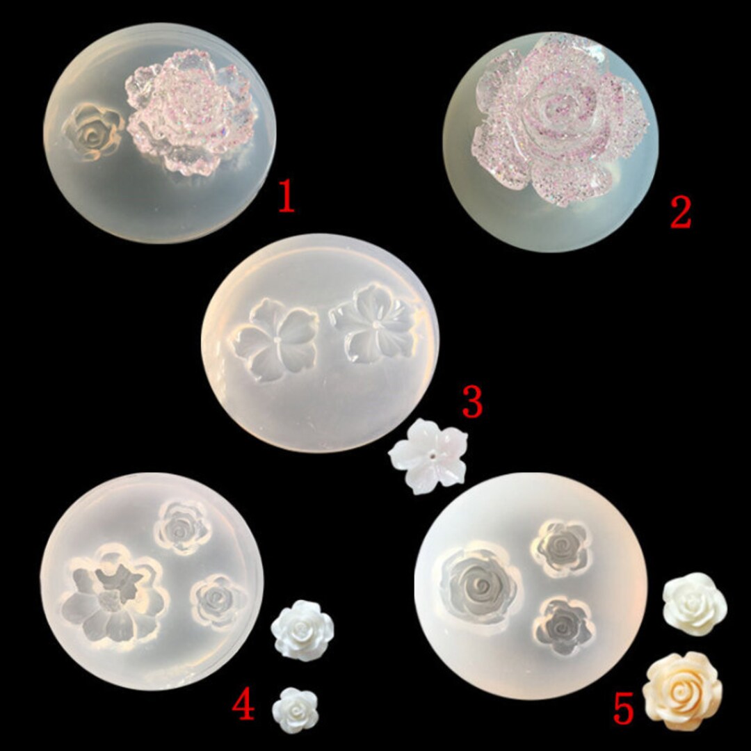 Flower Silicone Mold Epoxy Resin Jewelry Mold Making Craft-flower Resin ...