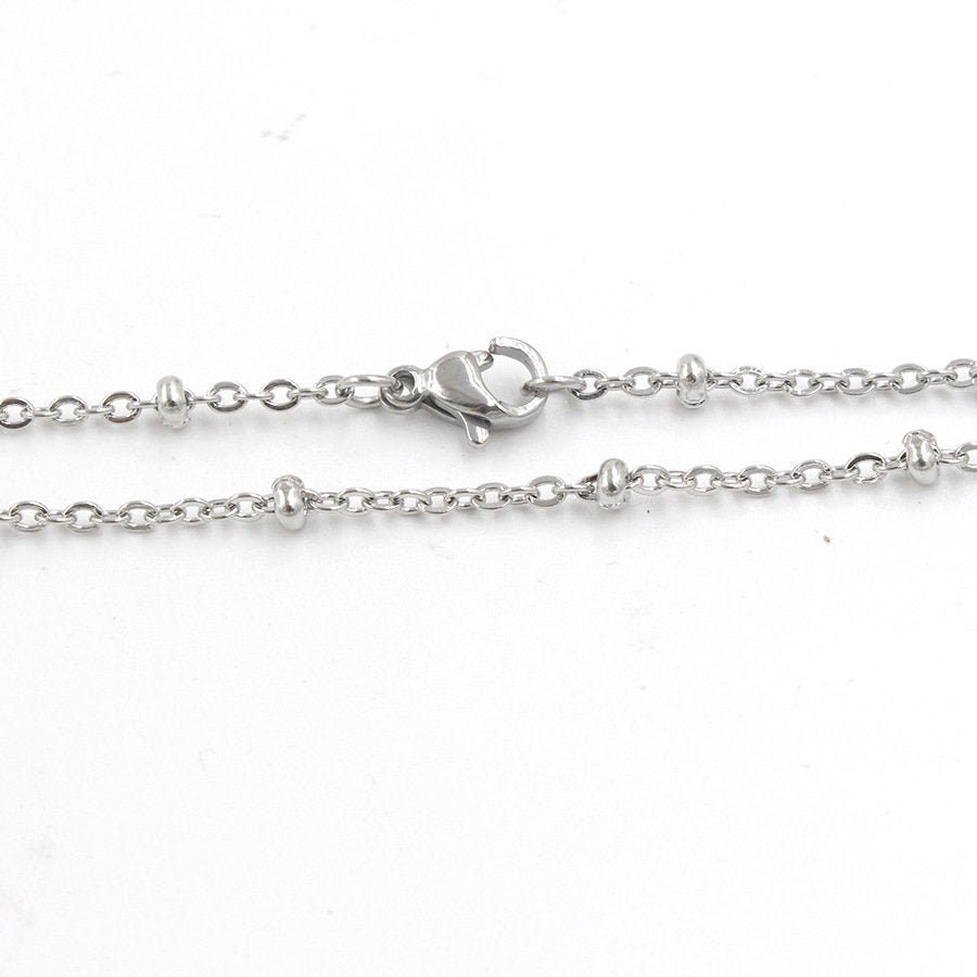 5pcs 2mm Stainless Steel Necklace Chain With Lobster Clasp - Etsy