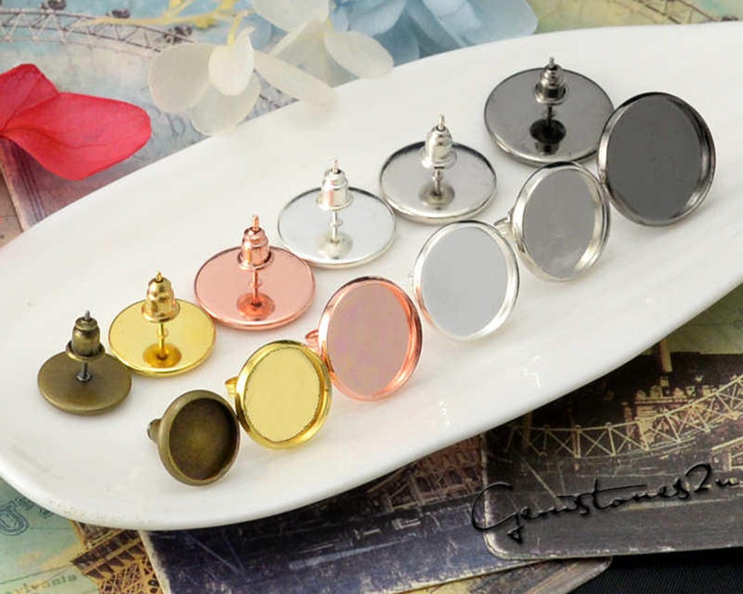 20pcs Bronze / Silve / White Gold / Gun-metal / Gold / Rose Gold Plated ...