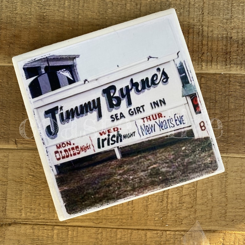 Sea Girt: Jimmy Byrne's Tile Coaster - Etsy