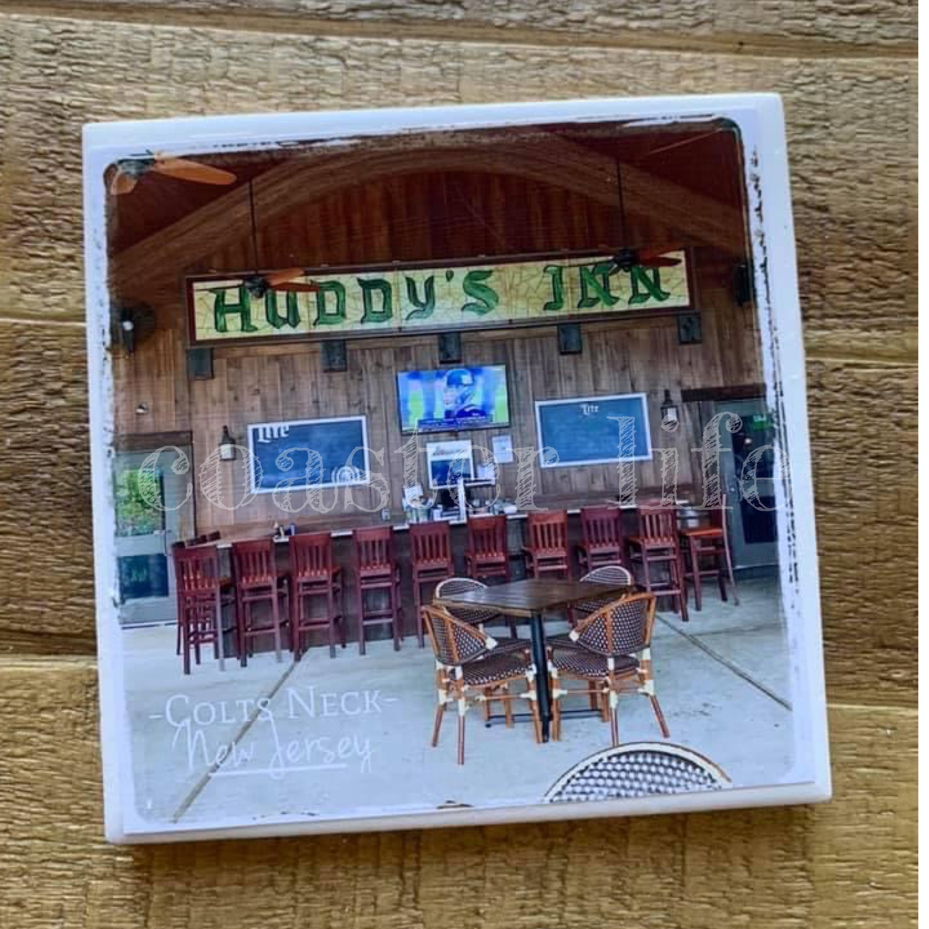 Colts Neck: Huddys Inn Tile Coaster - Etsy.de