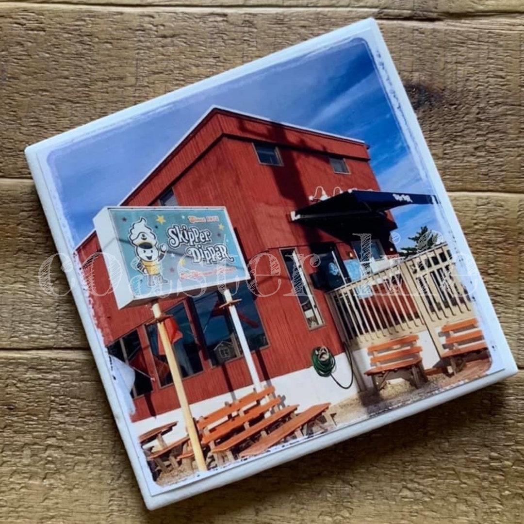 LBI: Skipper Dipper Tile Coaster - Etsy