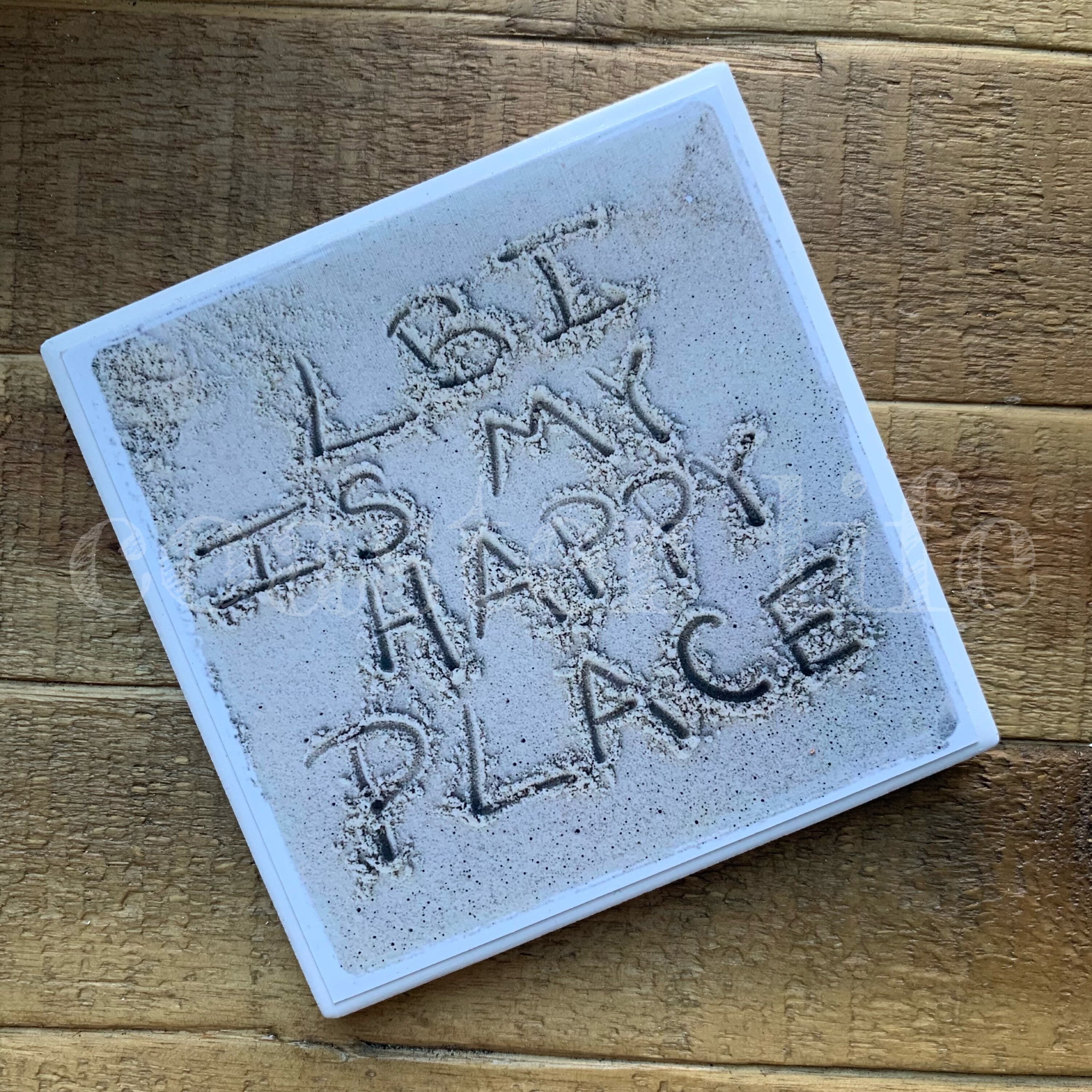 LBI: LBI is My Happy Place in Sand Tile Coaster - Etsy