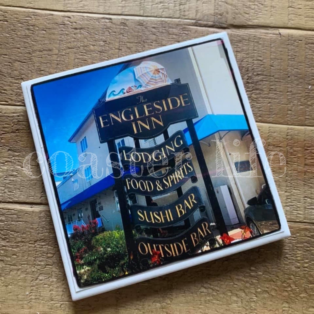 LBI: Engleside Inn Tile Coaster - Etsy France
