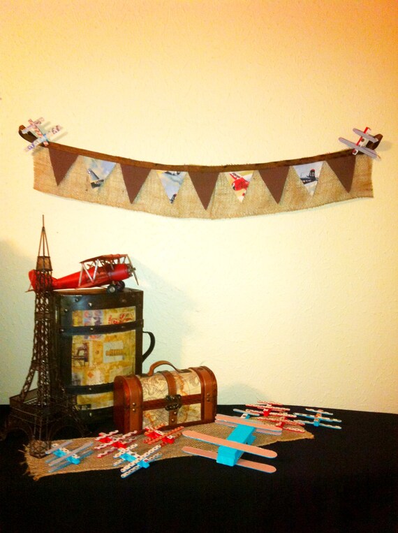 Items similar to Airplane Party Decorations- 12 pc set - Great for ...