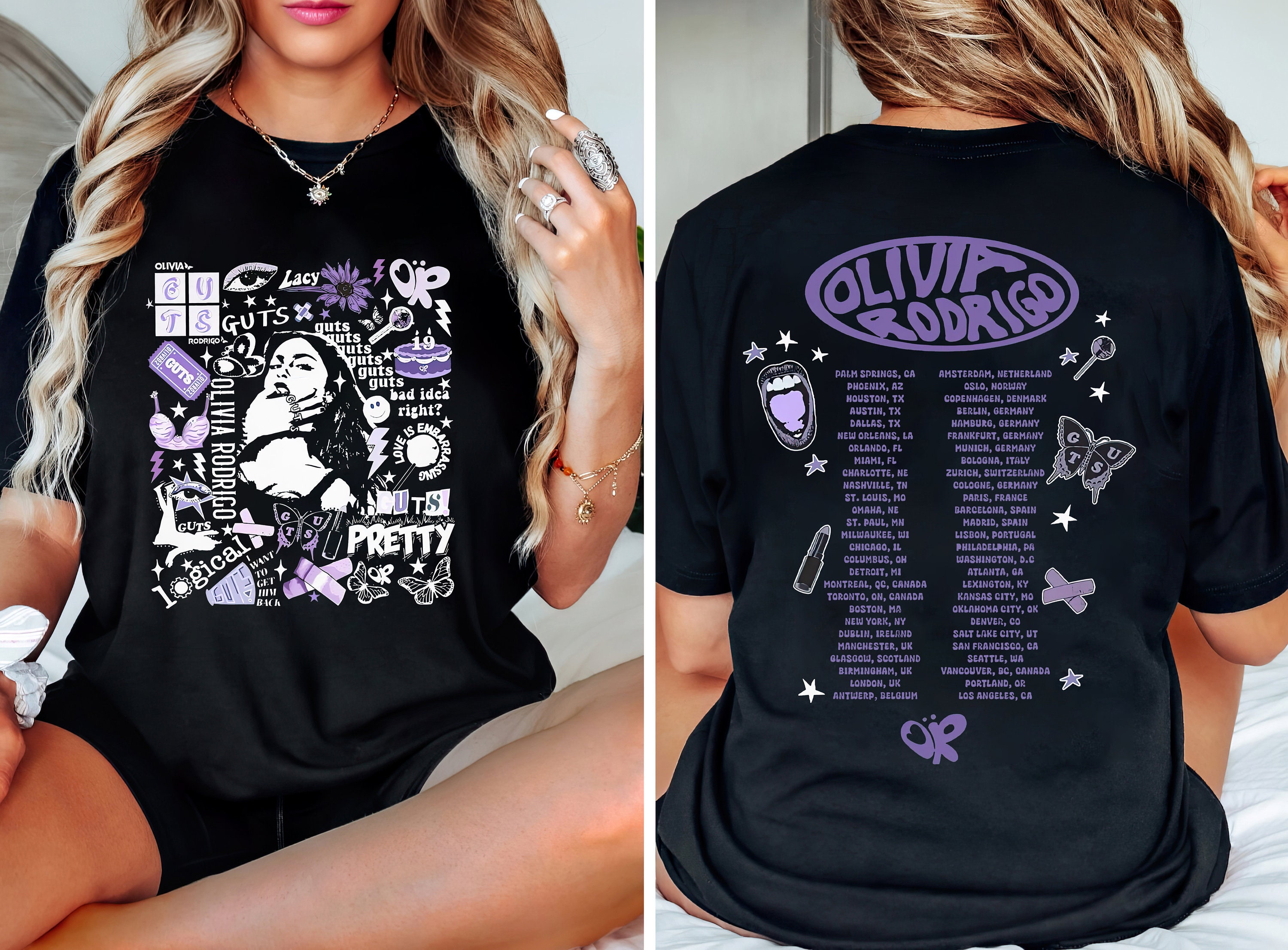 Vintage Olivia Rodrigo Guts Tour 2024,GUTS World Tour kids sold by ...