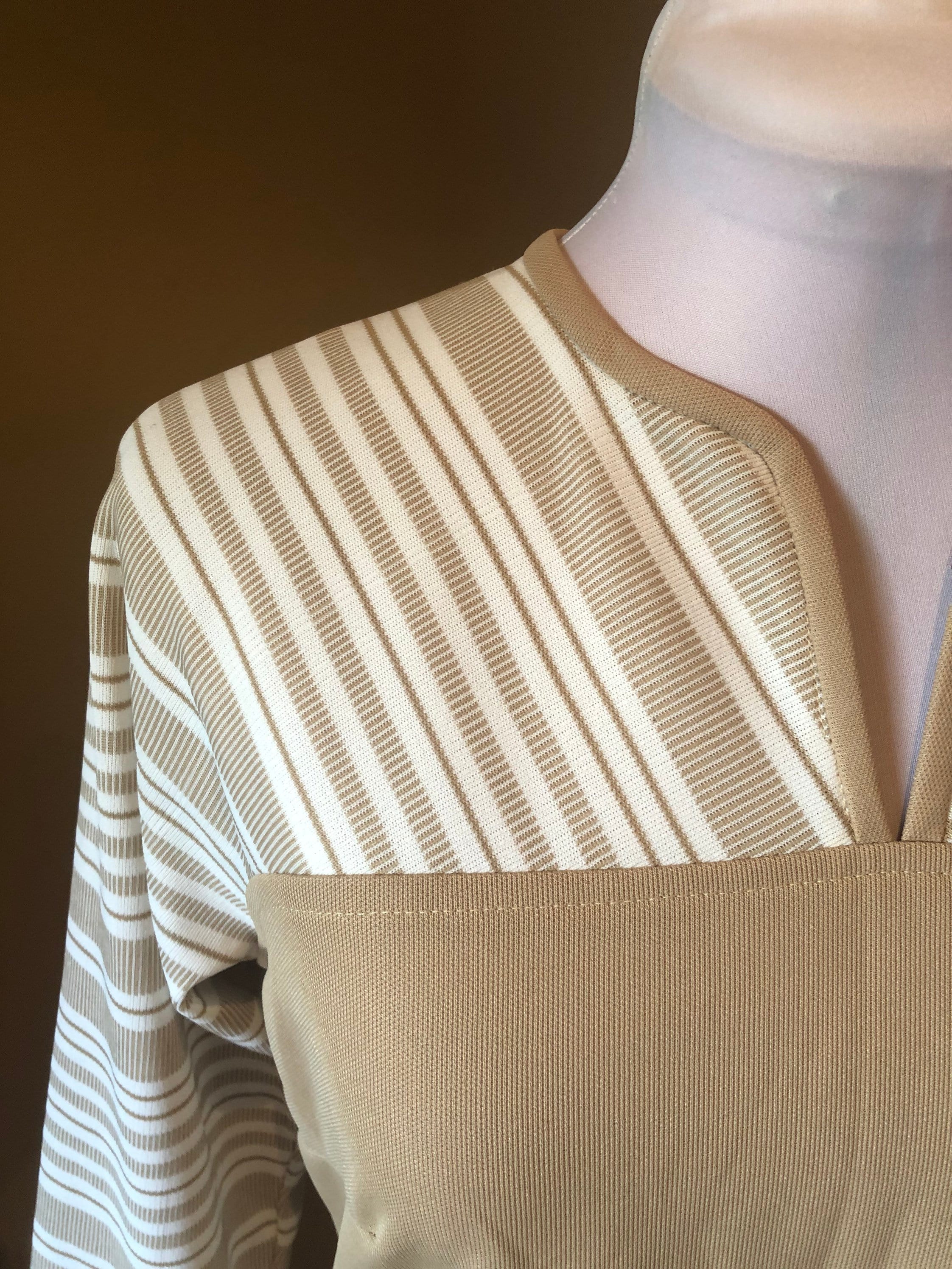 Vintage 1970s Classic Tan Polyester A-line Dress 34 Bust - Etsy UK