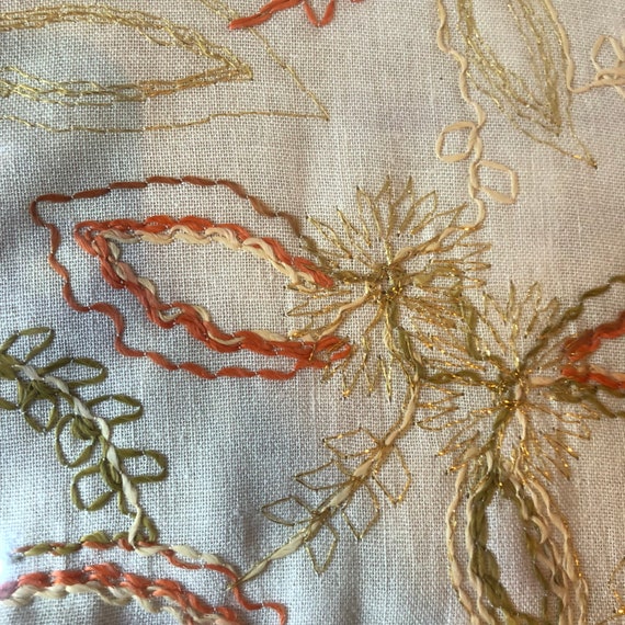 Vintage early 1960s Large Embroidered Handbag | Embro… - Gem