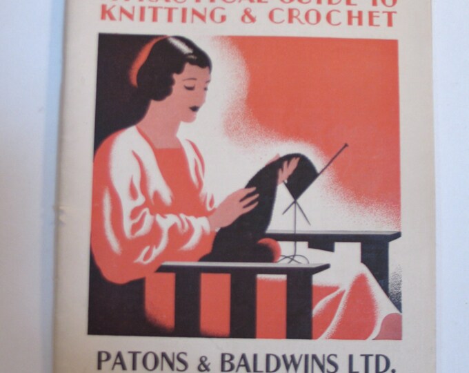 Vintage 1930s Rare 'woolcraft' Patons & Baldwins Knitting Book - Etsy