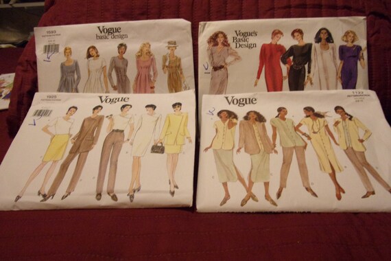 Vogue 1593 Dress Vogue 2326 Basic Design Vogue 1122 | Etsy