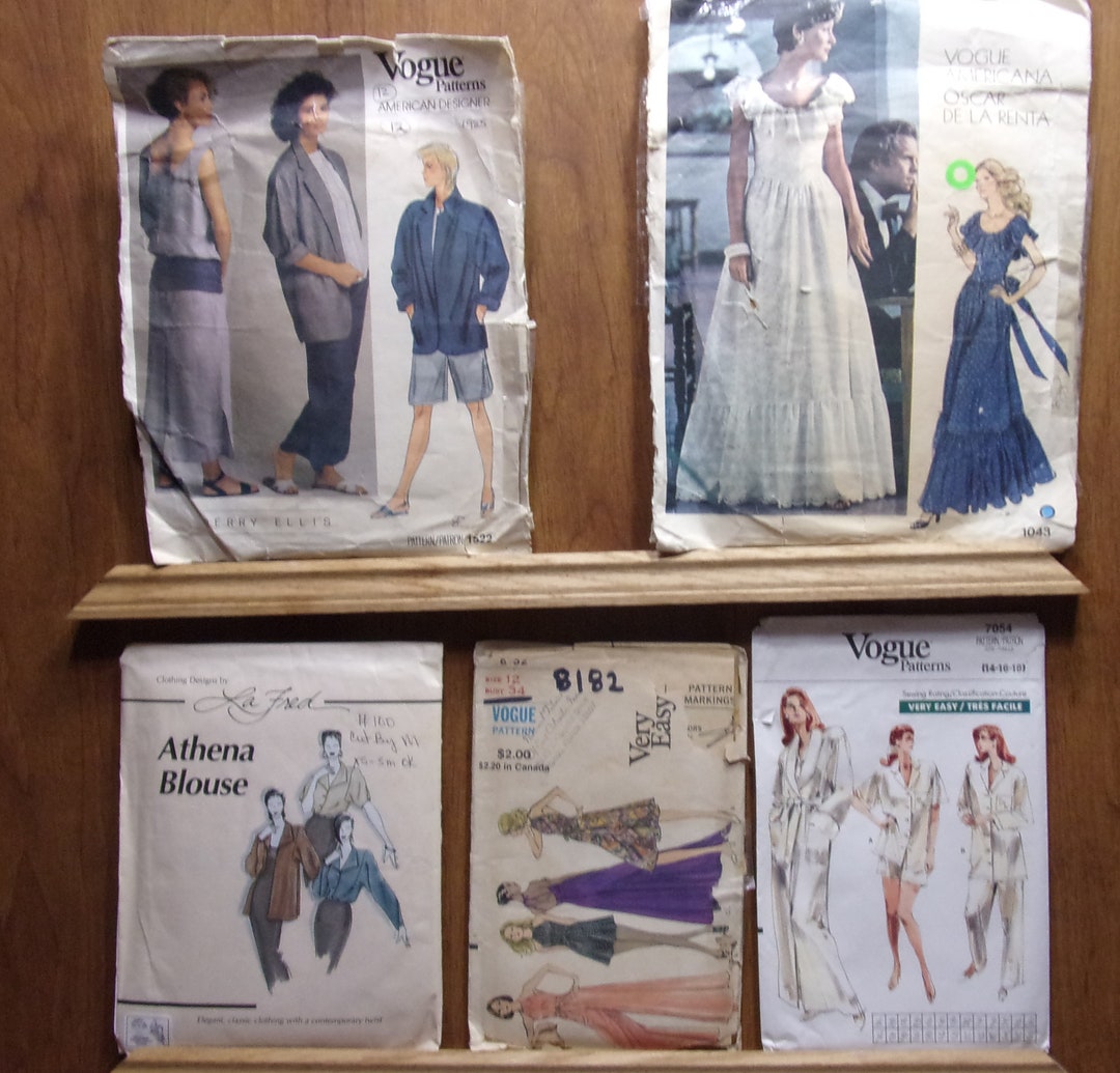 Vogue 1522, Perry Ellis, Vogue 1043 Oscar De La Renta, Evening, La Fred ...