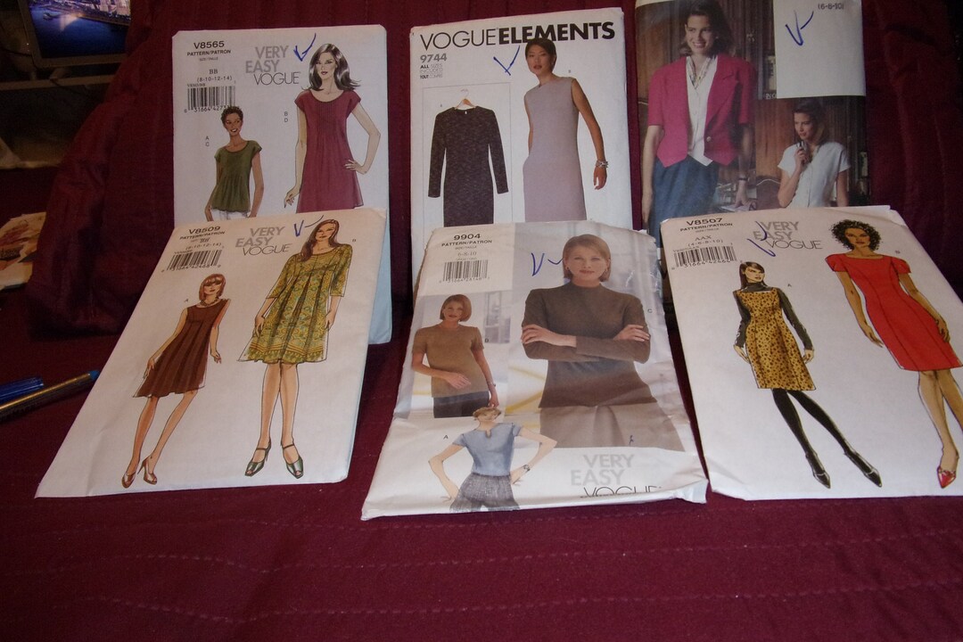 Vogue 8565, Vogue 9744, Elements, Vogue 7755, Career, Vogue 8507, Very ...