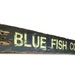 Reclaimed Beach Sign. Marine Distressed Blue Fish Cove Sign - Large - Etsy