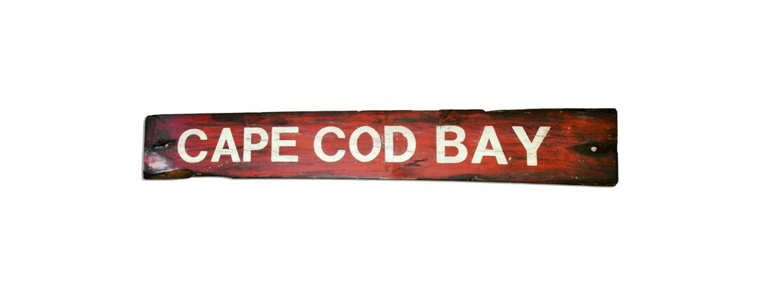 WOOD Cape Cod Distressed Sign on Reclaimed Wood. Cape Cod Bay. - Etsy