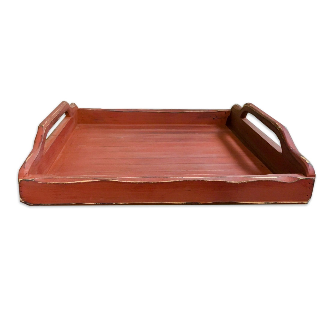 Rustic Wooden Tray. Large Serving Tray. Distressed Wood in Nantucket ...