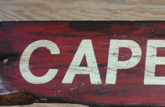 WOOD Cape Cod Distressed Sign on Reclaimed Wood. Cape Cod Bay. | Etsy