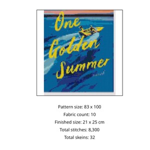 One Golden Summer Book Cover Needlepoint - Etsy