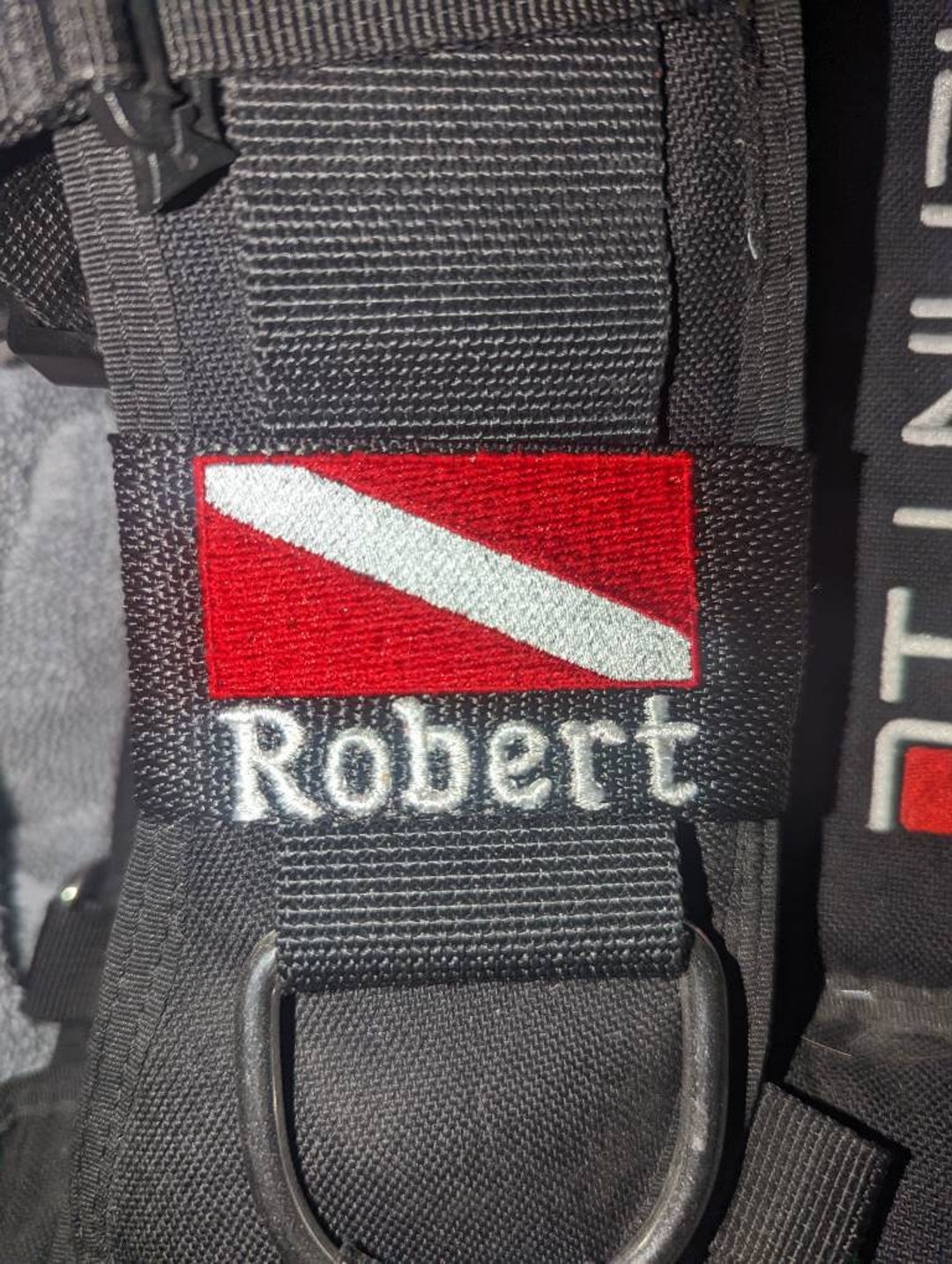 Dive Flag Name Tag BCD Custom With Name - Etsy