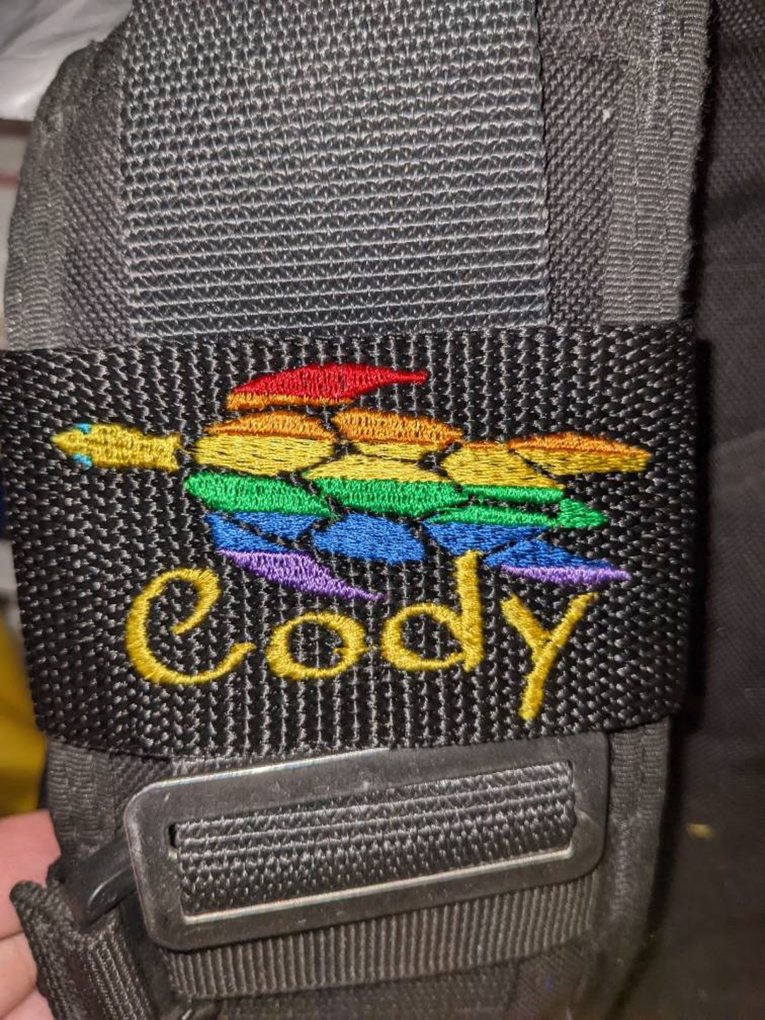 Rainbow Turtle Dive BCD Tag Customizable Identification Tag ...