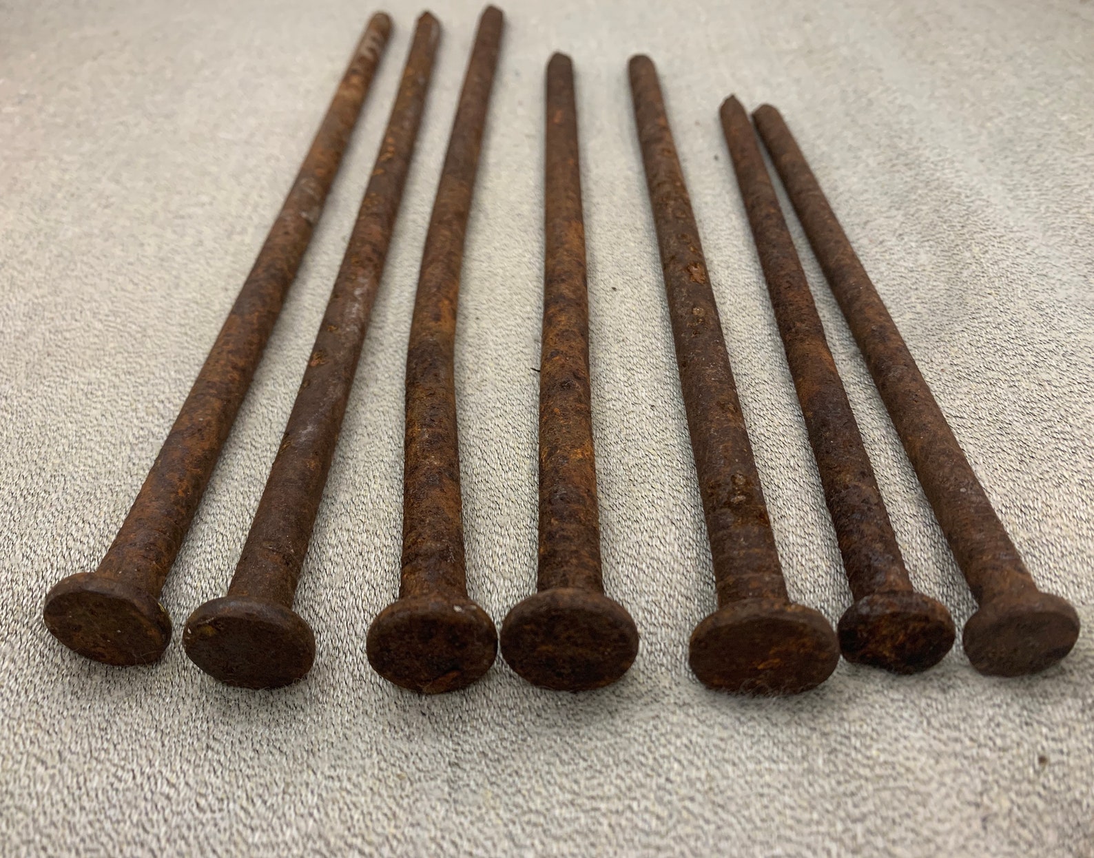 Seven Really Large Old Rusty Nails | Etsy