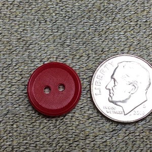 Eight Small Textured Red Vintage Plastic Shirt Buttons - B1560 - Etsy