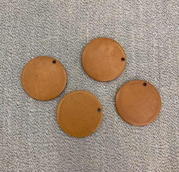 Four Old Vintage Gold Bakelite Discs Embellishments One Side | Etsy