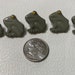 Five Gold Frog Plastic Buttons With a Glossy Finish- Shank Buttons ...