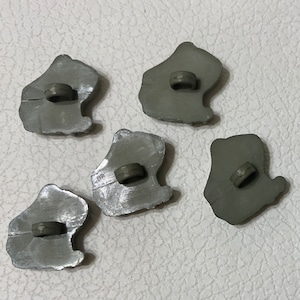 Five Gold Frog Plastic Buttons With a Glossy Finish- Shank Buttons ...