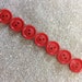Seven Small Red Vintage Plastic Shirt Buttons - B1464 - Etsy