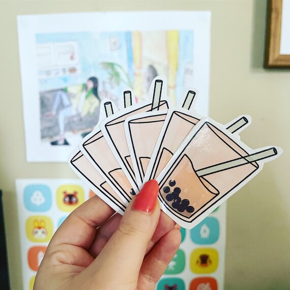 Boba Tea Milk Tea Sticker | Etsy