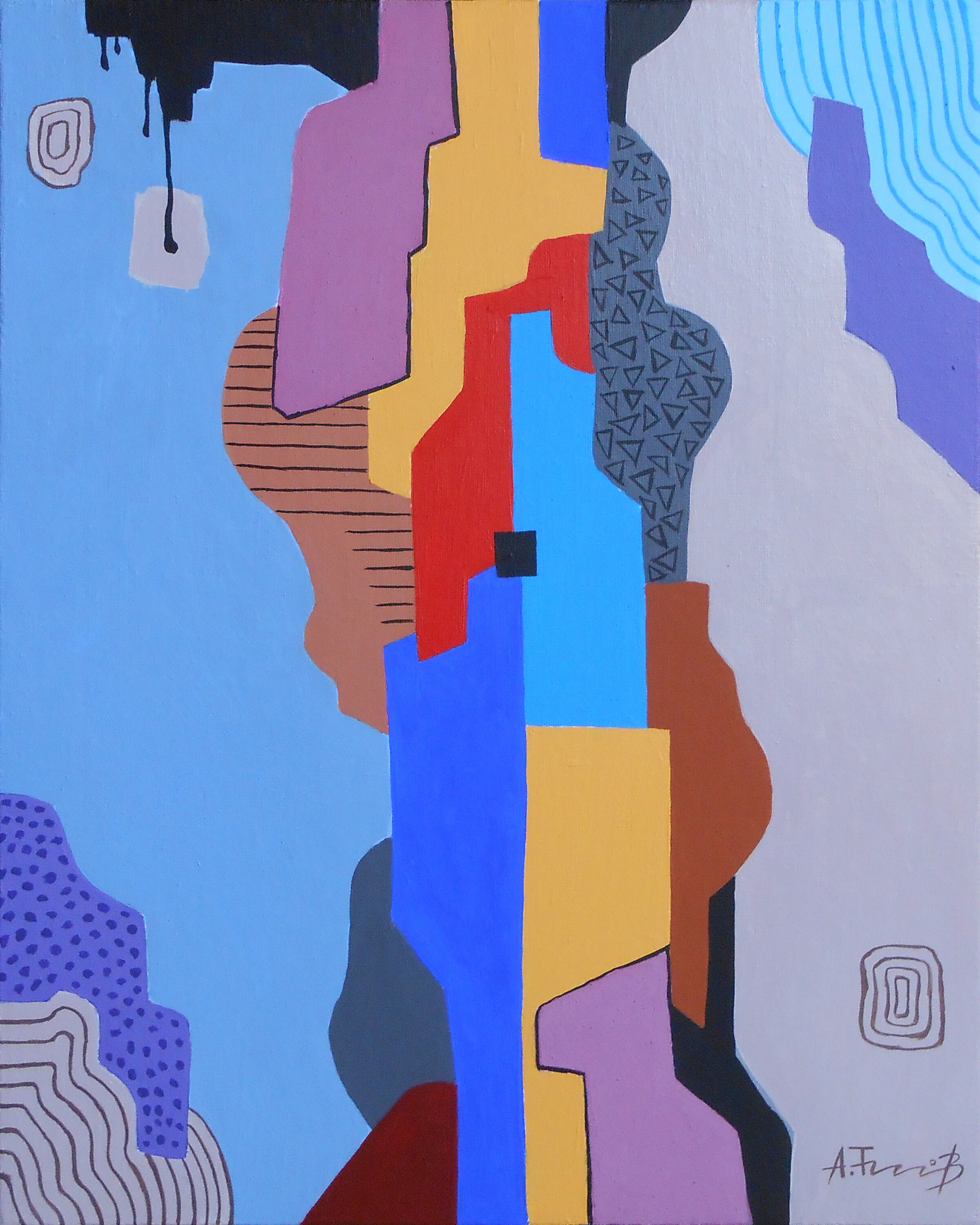 Abstract X, Original, Acrylic on Canvas, Expressionist - Etsy