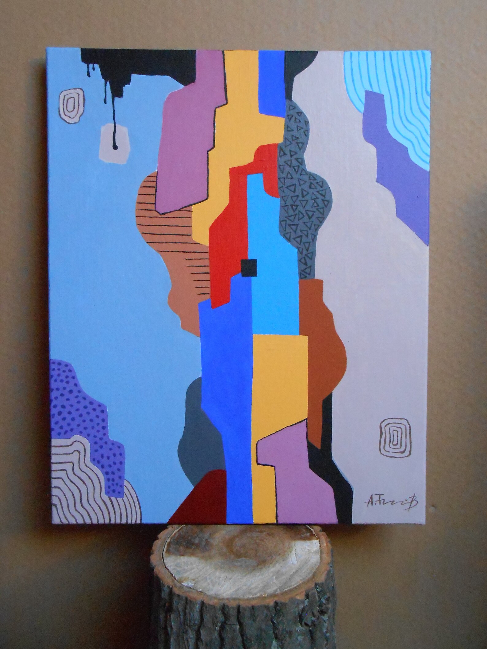 Abstract X, Original, Acrylic on Canvas, Expressionist - Etsy