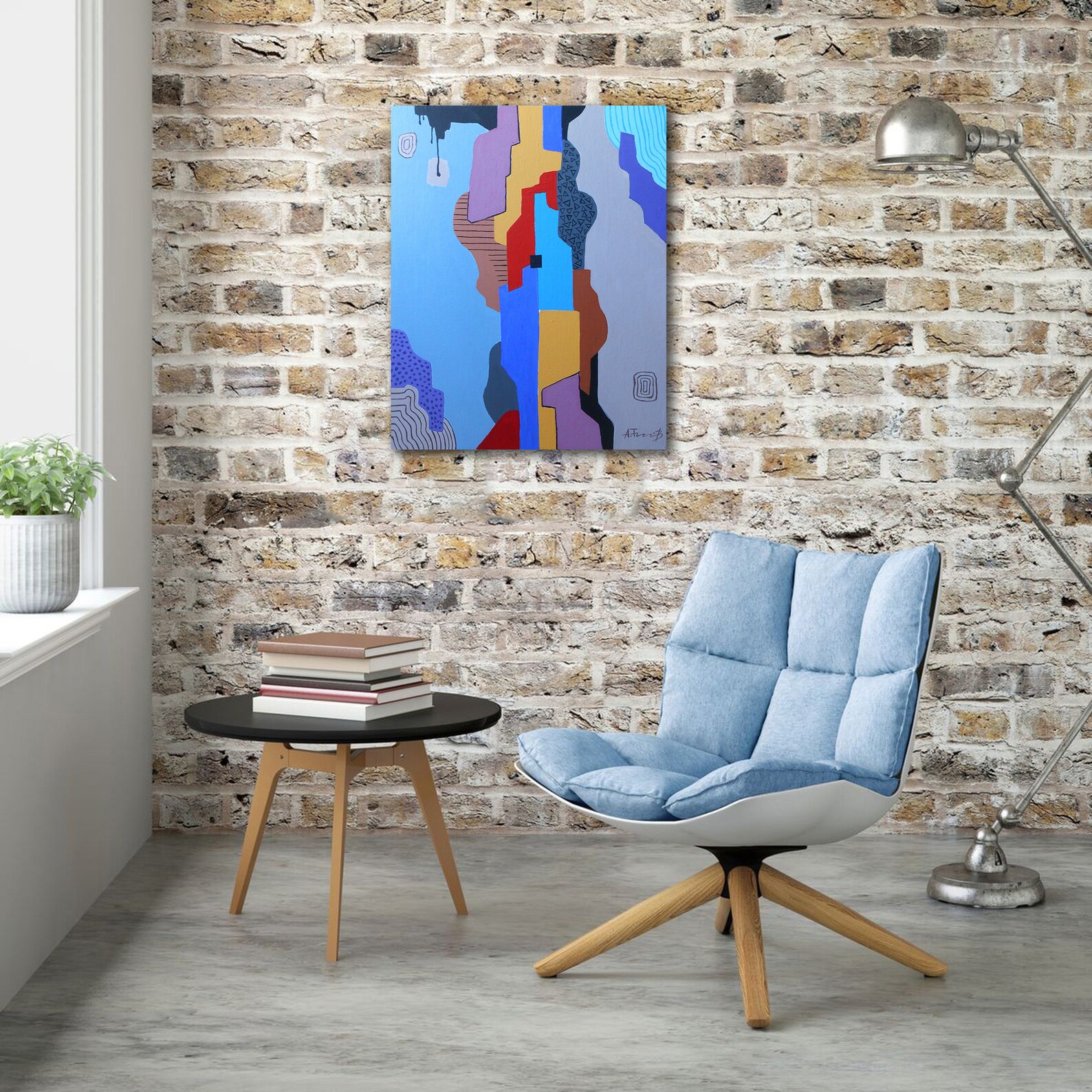 Abstract X Original Acrylic on Canvas Expressionist - Etsy