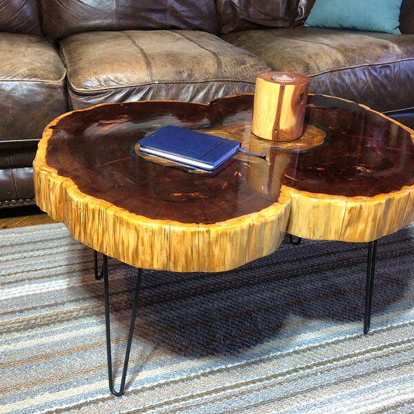 Cedar Epoxy Table - Etsy