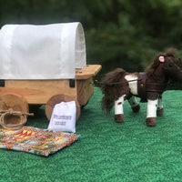 Covered Wagon Playset DIY Kit Pioneer Day Prairie Wagon Horse Drawn ...