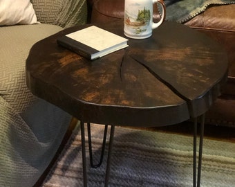 Live Edge End Table - Etsy