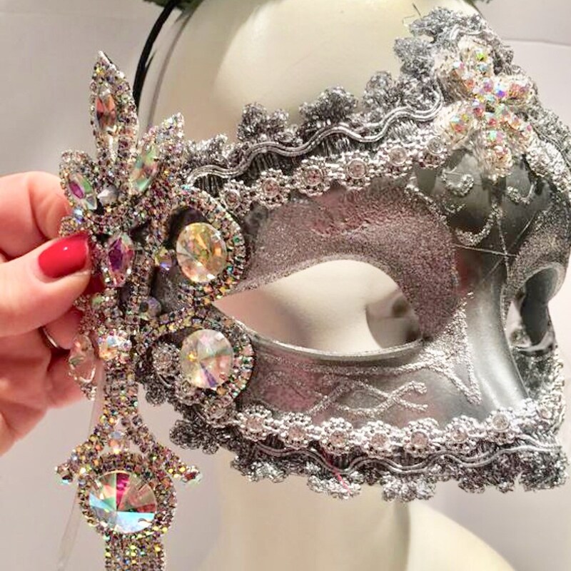 Rhinestone Masks - Etsy