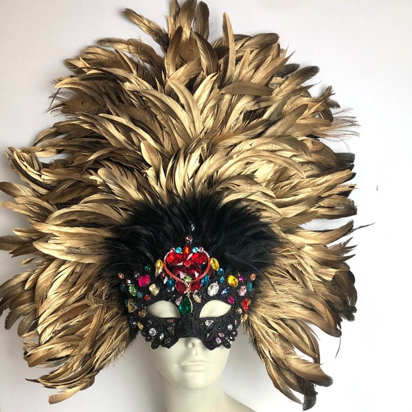 Feather Mask - Etsy