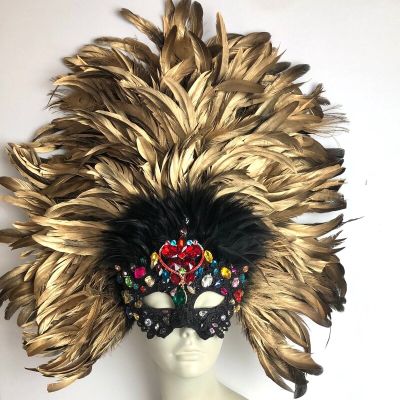 Feather Mask - Etsy
