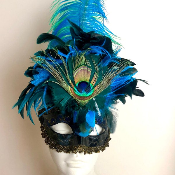 Peacock Mask - Etsy