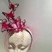 Pink Fascinator butterfly Hatinator | Etsy