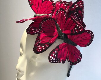 Butterfly Headdress Derby Headpiece | Etsy
