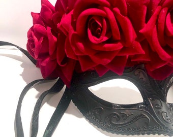 Rose Gold Masquerade Mask Couple Masks Rosegold Men Mask Rose - Etsy