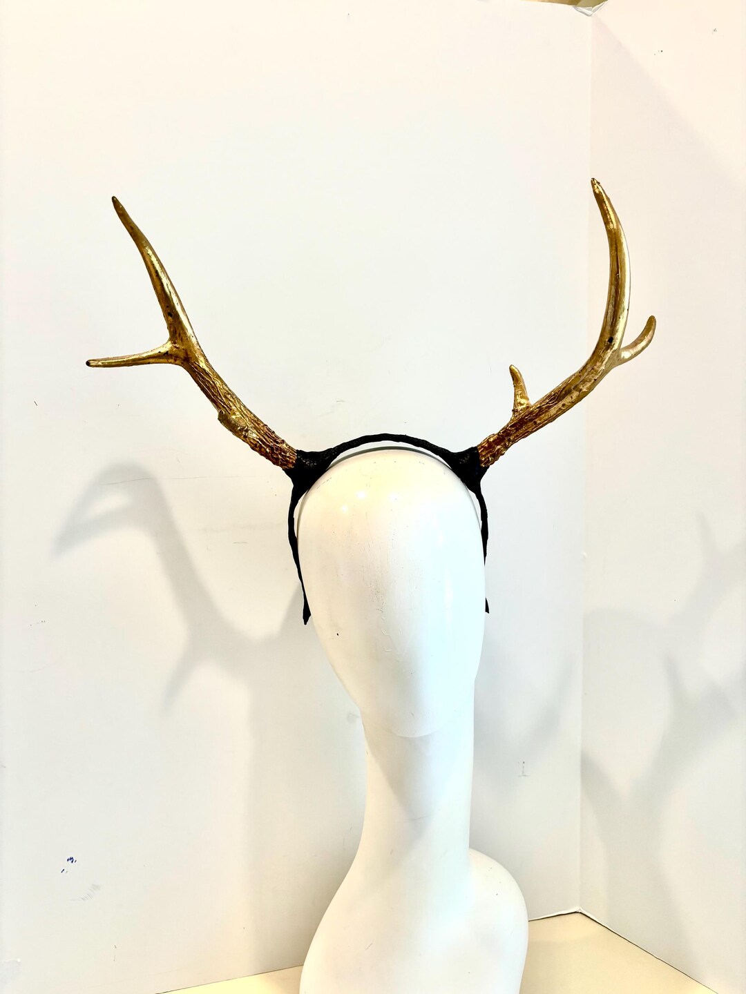 Antler Headpiece -deer Costume Headdress- Reindeer- Vegan -music Fest ...